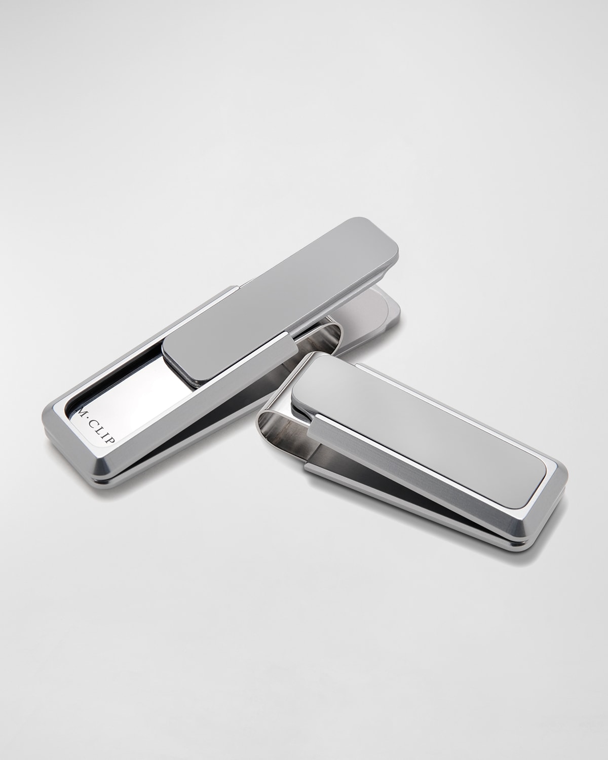 M Clip Stainless Steel & Carbon Money Clip, White | Neiman Marcus