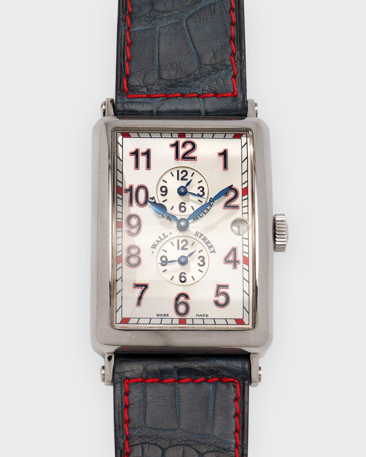 Franck Muller Men's Long Island 18K Rose Gold White Dial Watch with ...