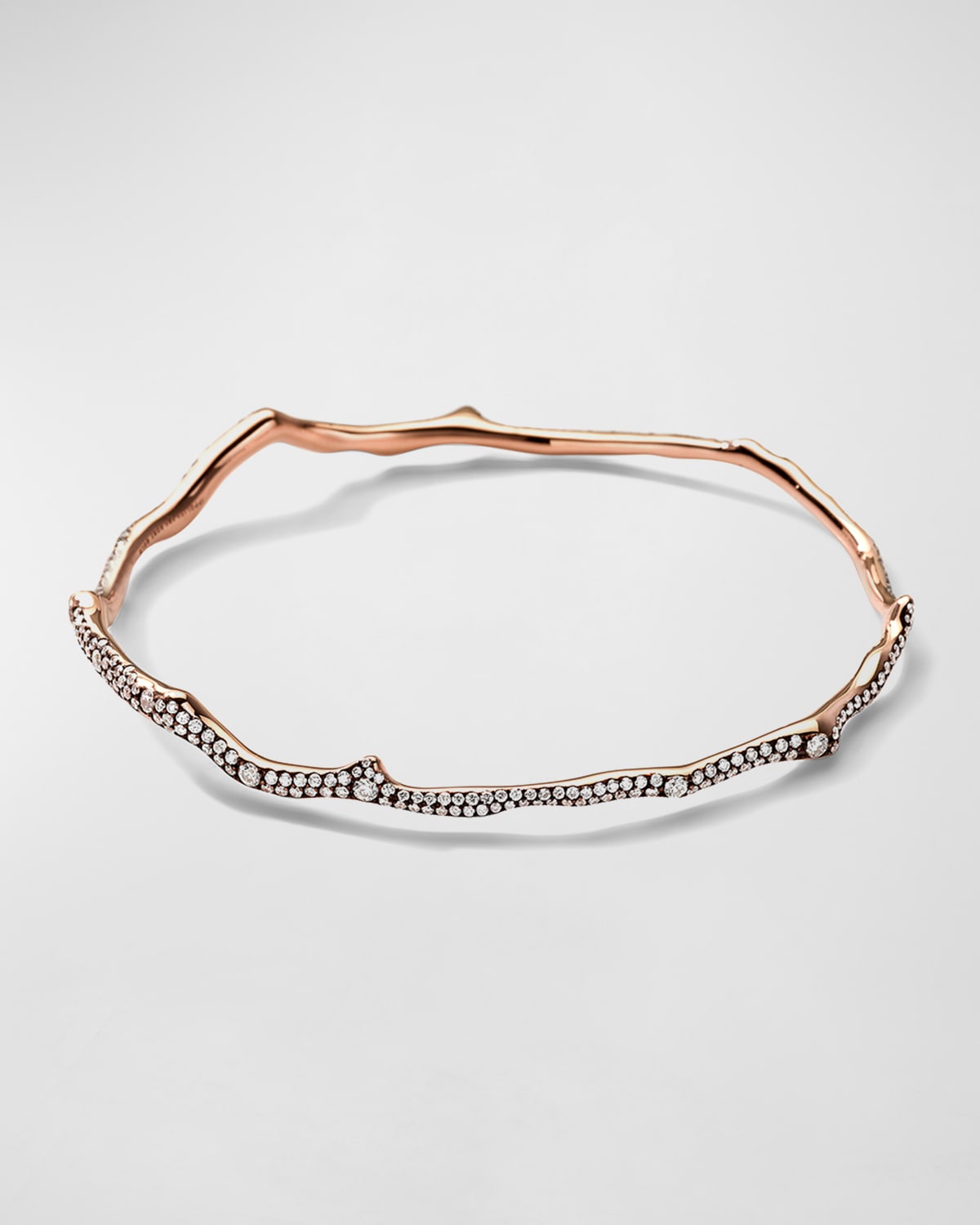 Ippolita Hammered Flat Bangle in 18K Gold | Neiman Marcus