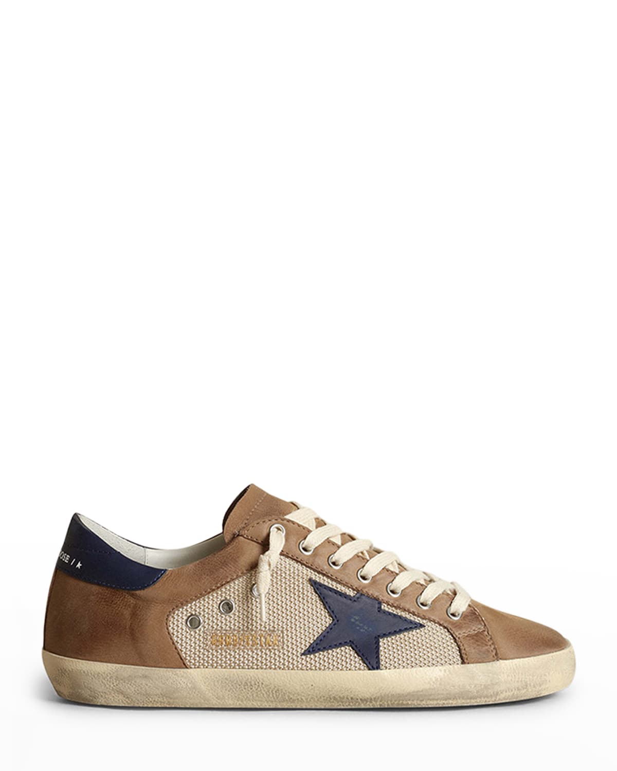 Golden Goose Men's Running Sole Mesh and Leather Sneakers | Neiman Marcus
