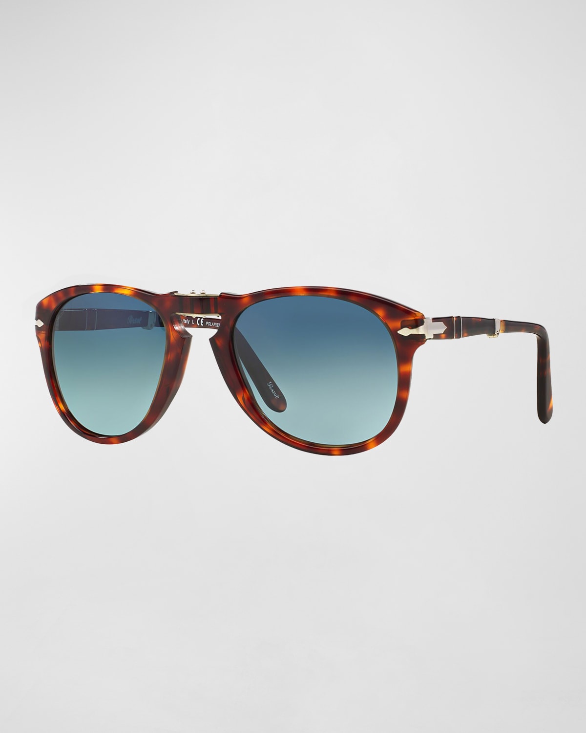 Persol Men's Steve Polarized Folding Aviator Sunglasses | Neiman Marcus