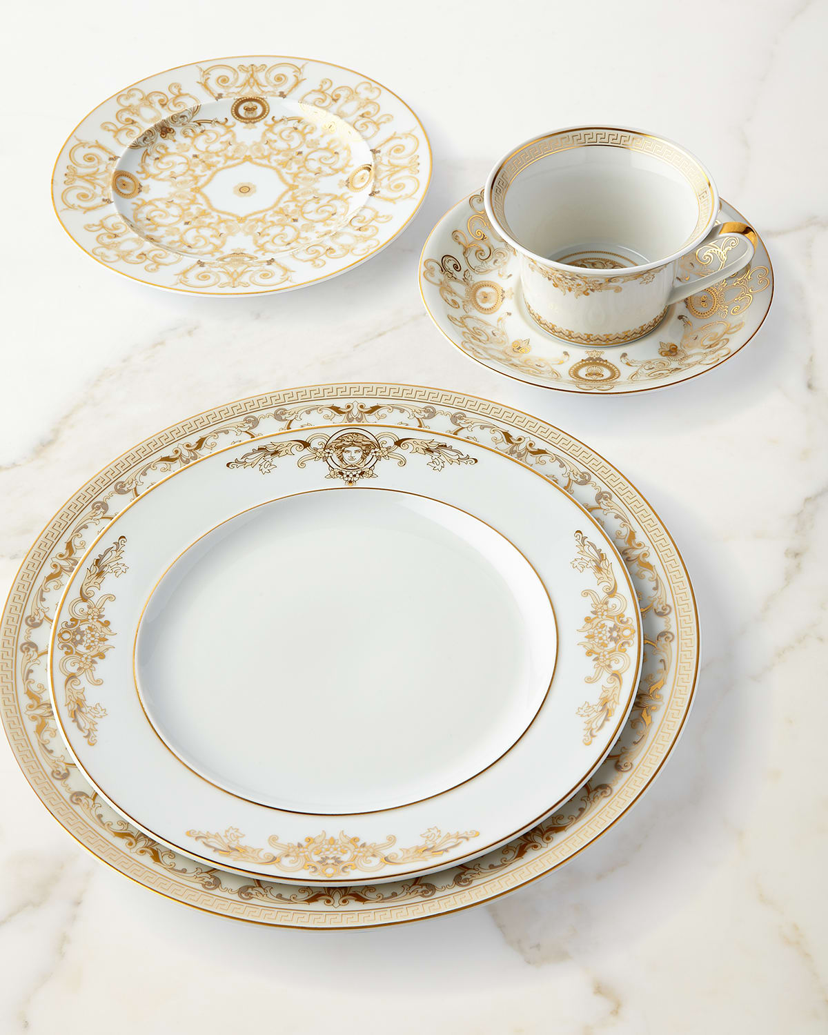 Versace Medusa Gala Cup and Saucer | Neiman Marcus