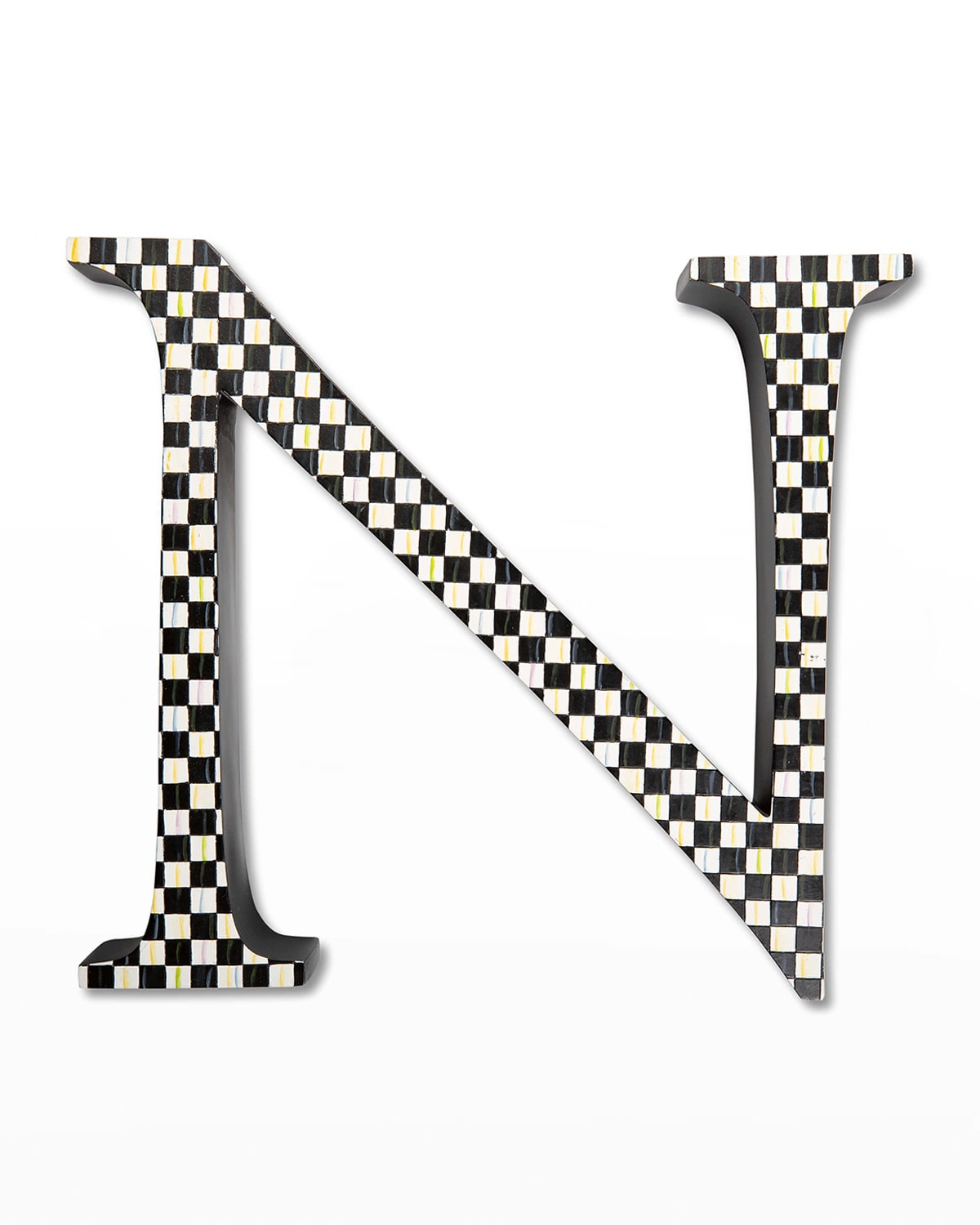 MacKenzie-Childs Courtly Check Letter - F | Neiman Marcus