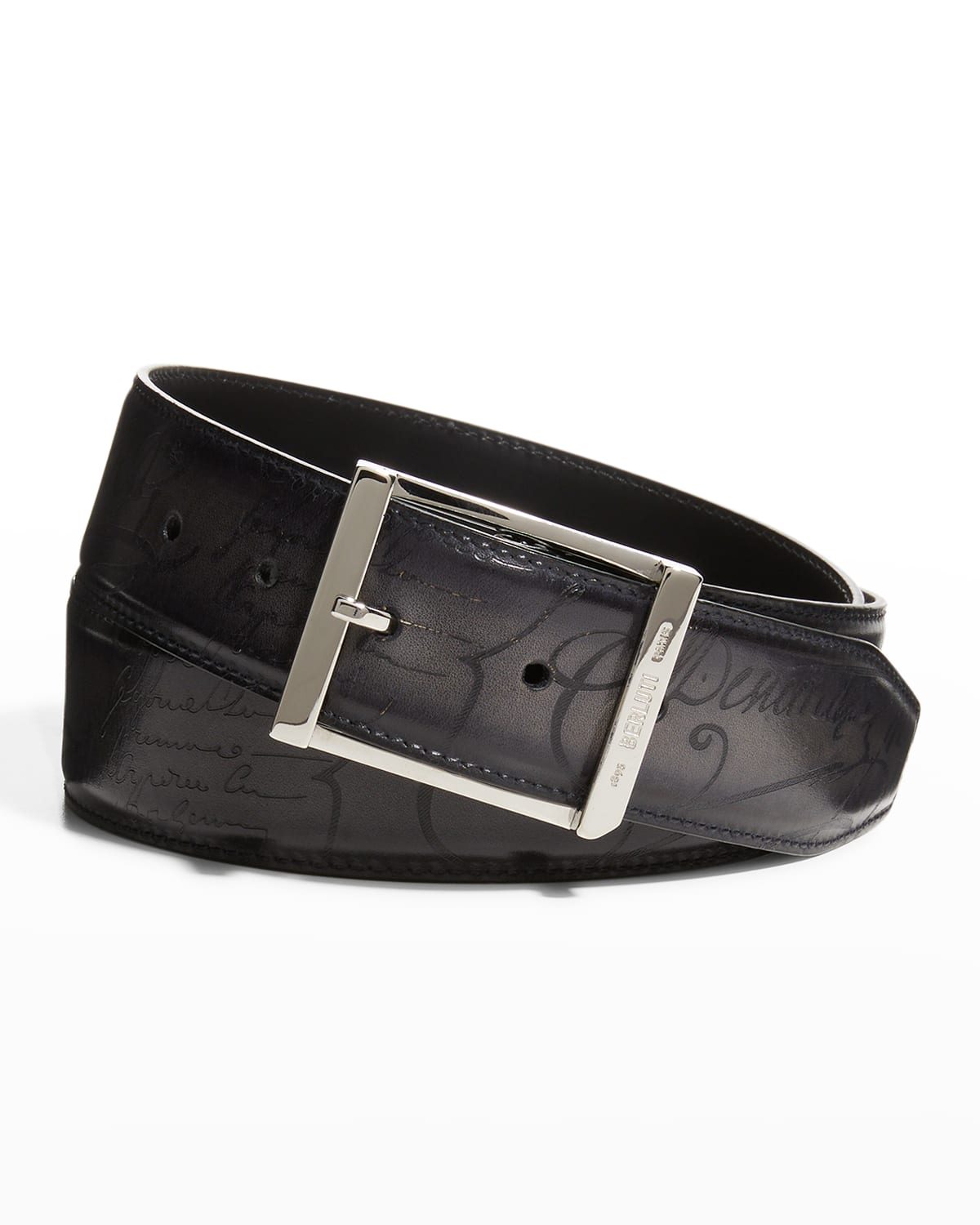 ZEGNA Men's Suede Leather Belt | Neiman Marcus