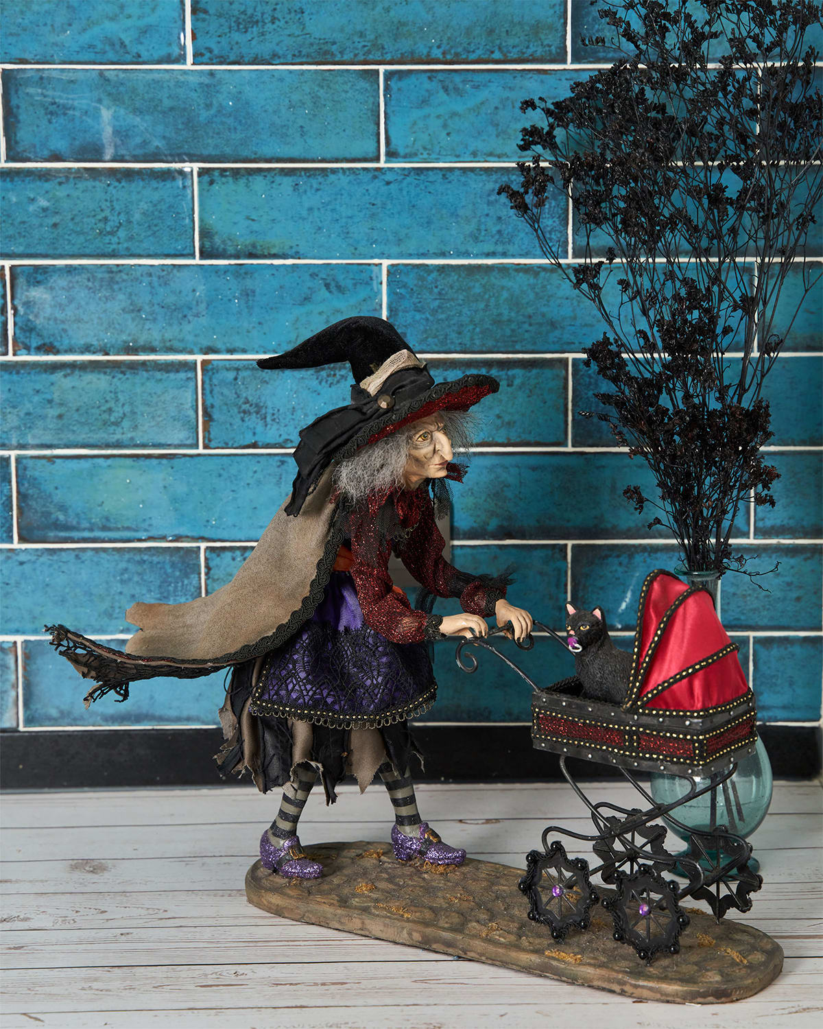 Katherine's Collection Witch Shopper with Cauldron Tabletop | Neiman Marcus