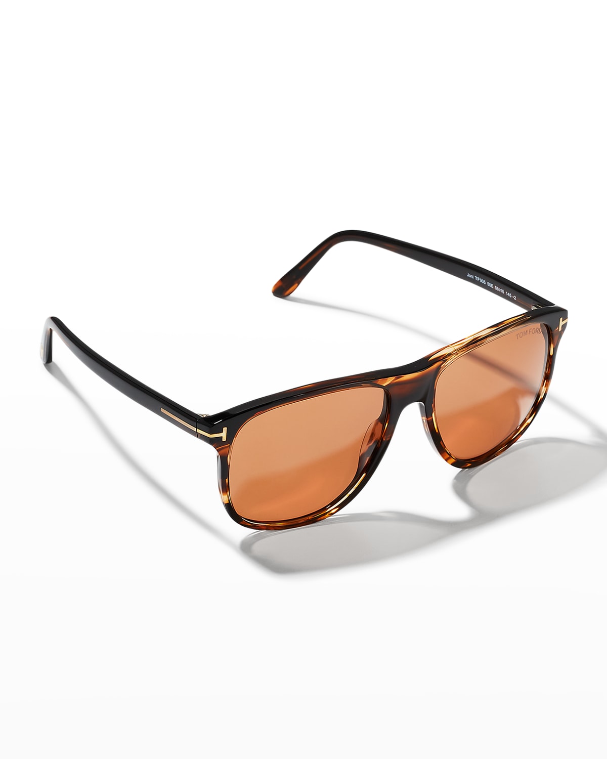 TOM FORD Morgan Thick Square Acetate Sunglasses, Tortoiseshell | Neiman ...