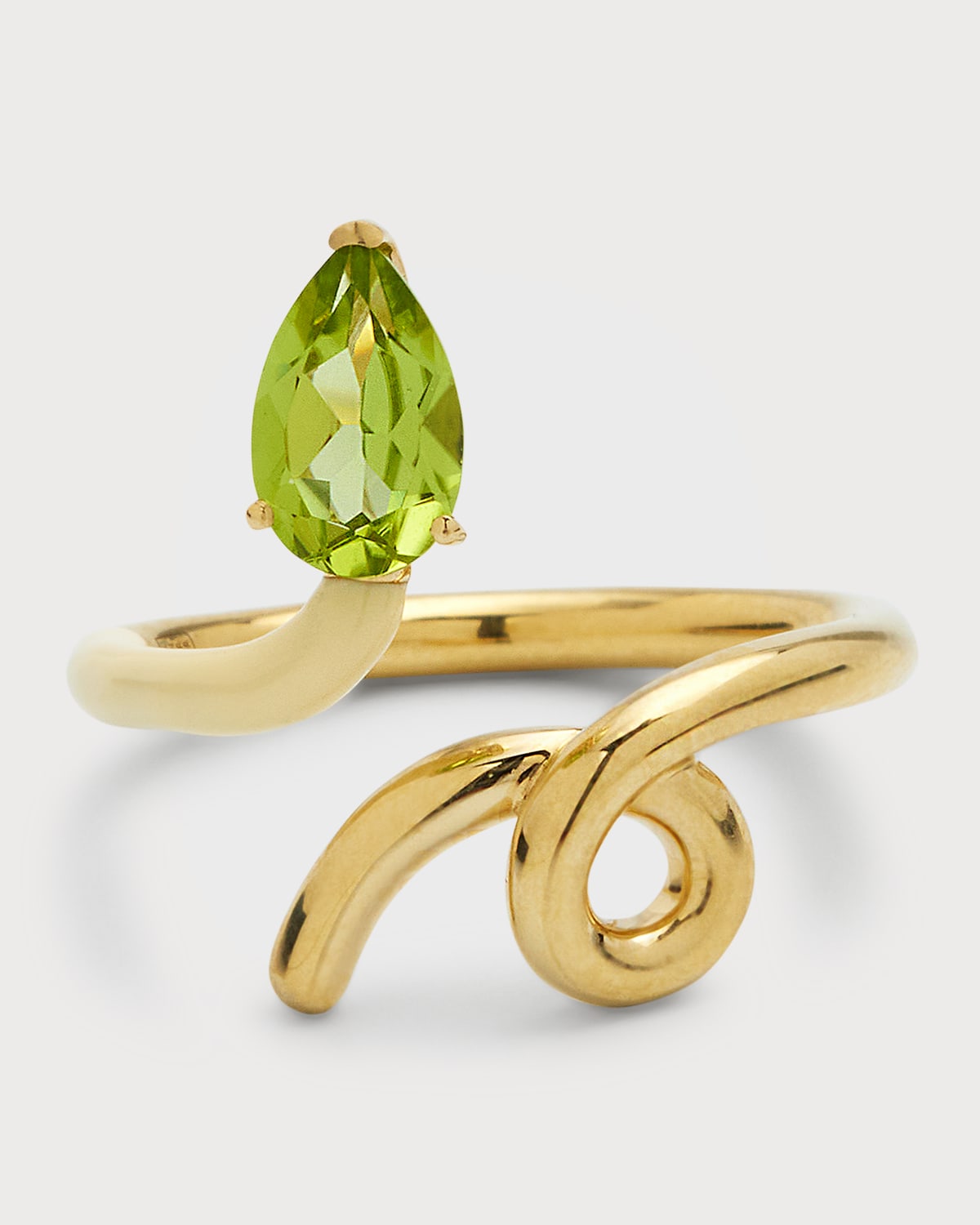 Bea Bongiasca Rock Crystal Vine Ring with Two-Tone Enamel | Neiman Marcus