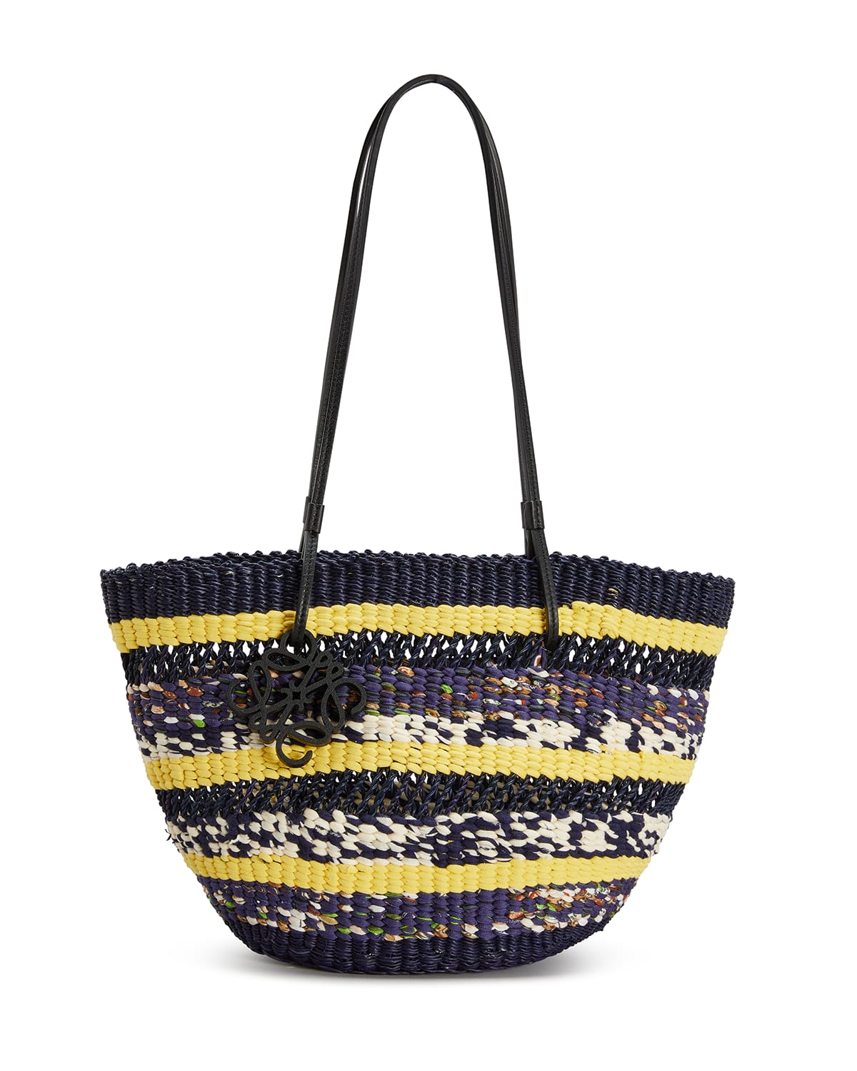 Loewe Shell Straw Basket Small Tote Bag | Neiman Marcus