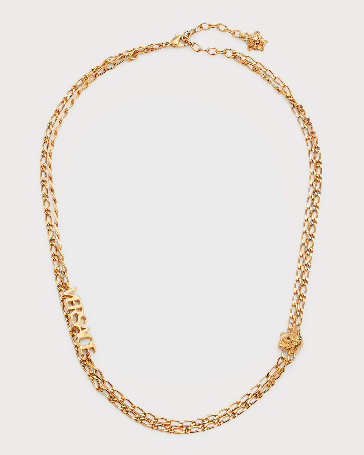 Versace Logo Text Pendant Necklace | Neiman Marcus