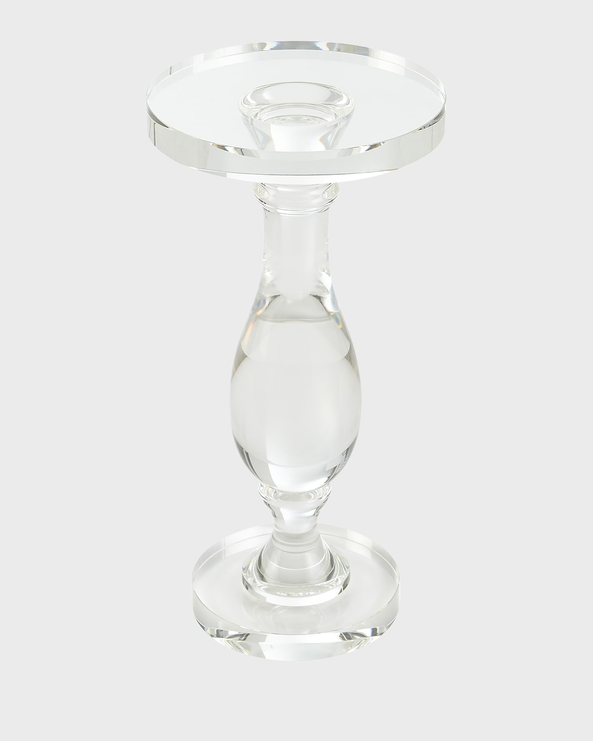 John-Richard Collection Duchess Cylinder Crystal Side Table | Neiman Marcus