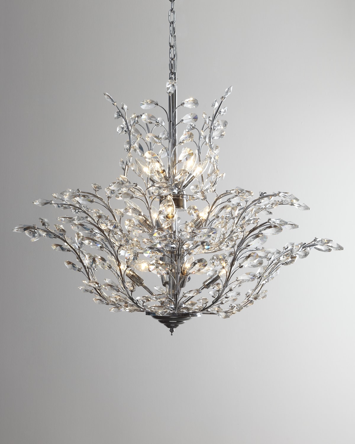 John-Richard Collection Budding Crystal 10-Light Chandelier | Neiman Marcus