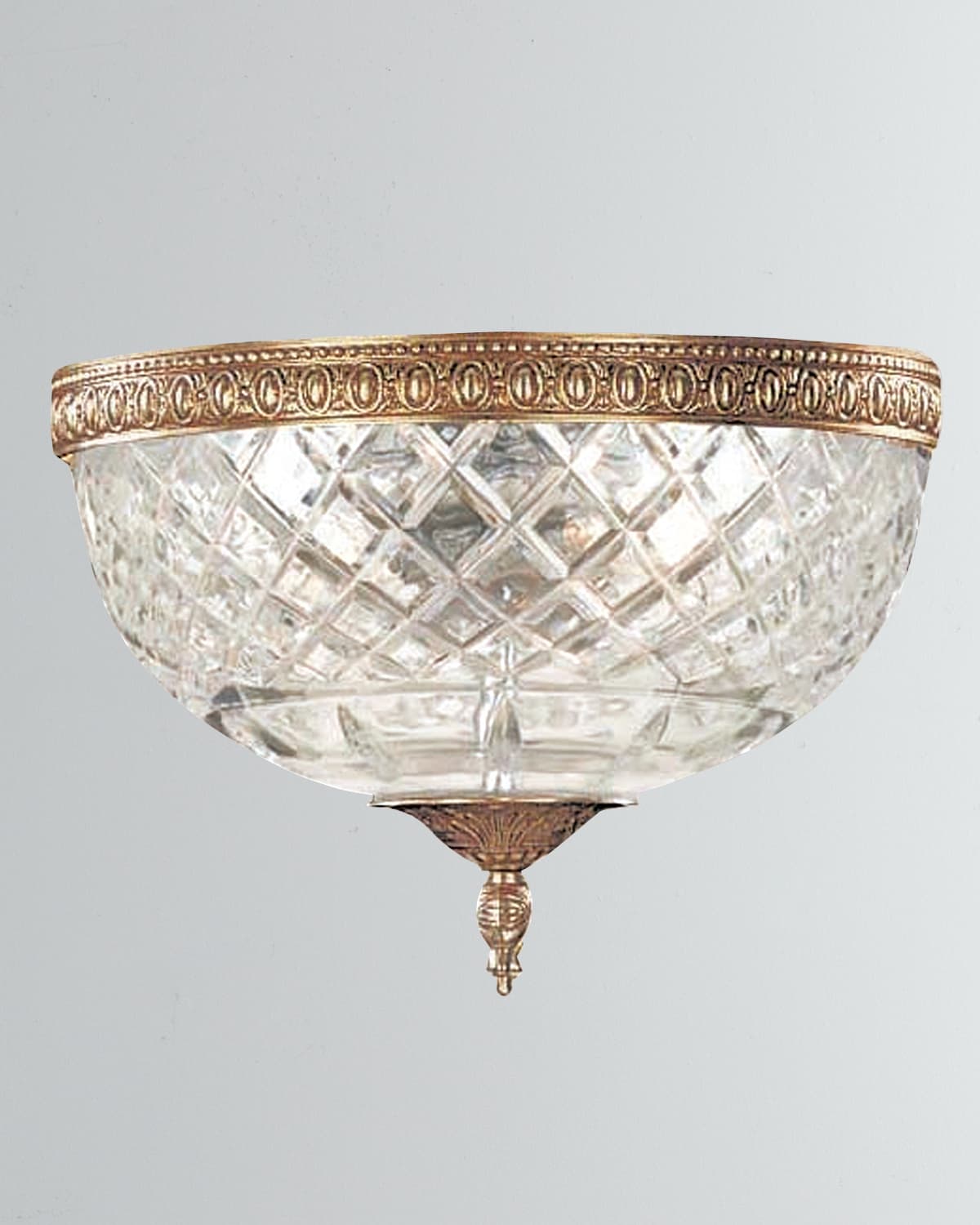 Crystorama 2-Light Clear Italian Crystal Bronze Ceiling Mount | Neiman ...