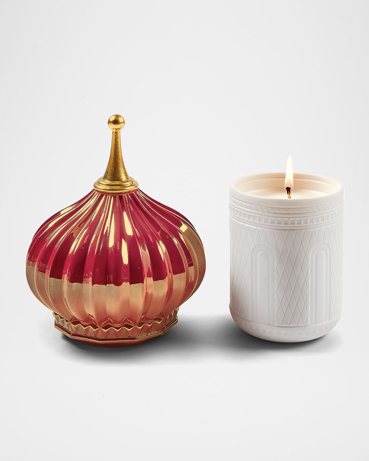 Porcelain Candle Decor | Neiman Marcus