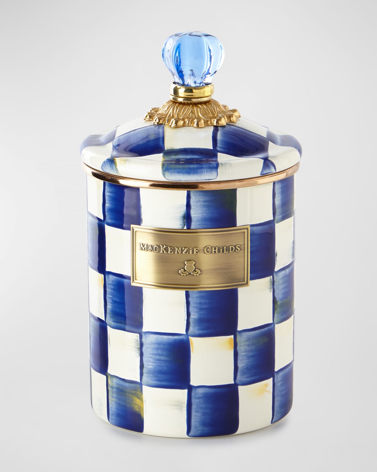 MacKenzie-Childs Courtly Check Enamel Pepper Grinder | Neiman Marcus