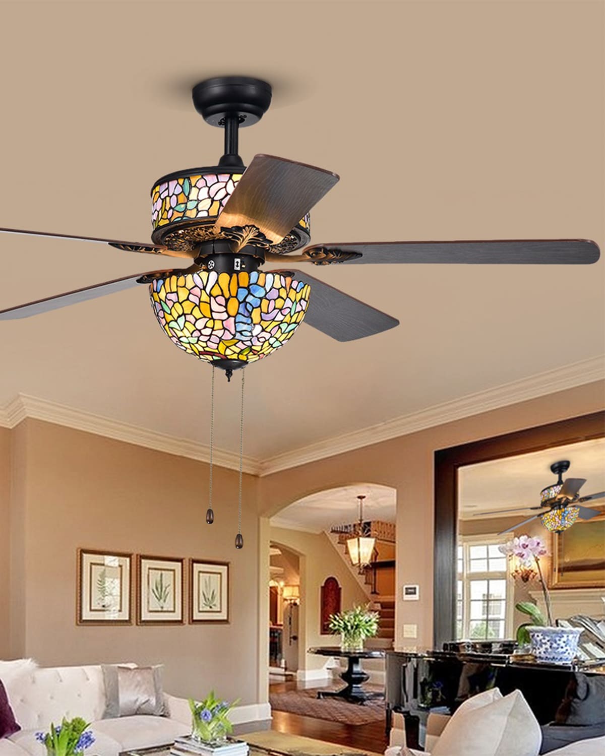 Home Accessories Glass Ceiling Fan | Neiman Marcus