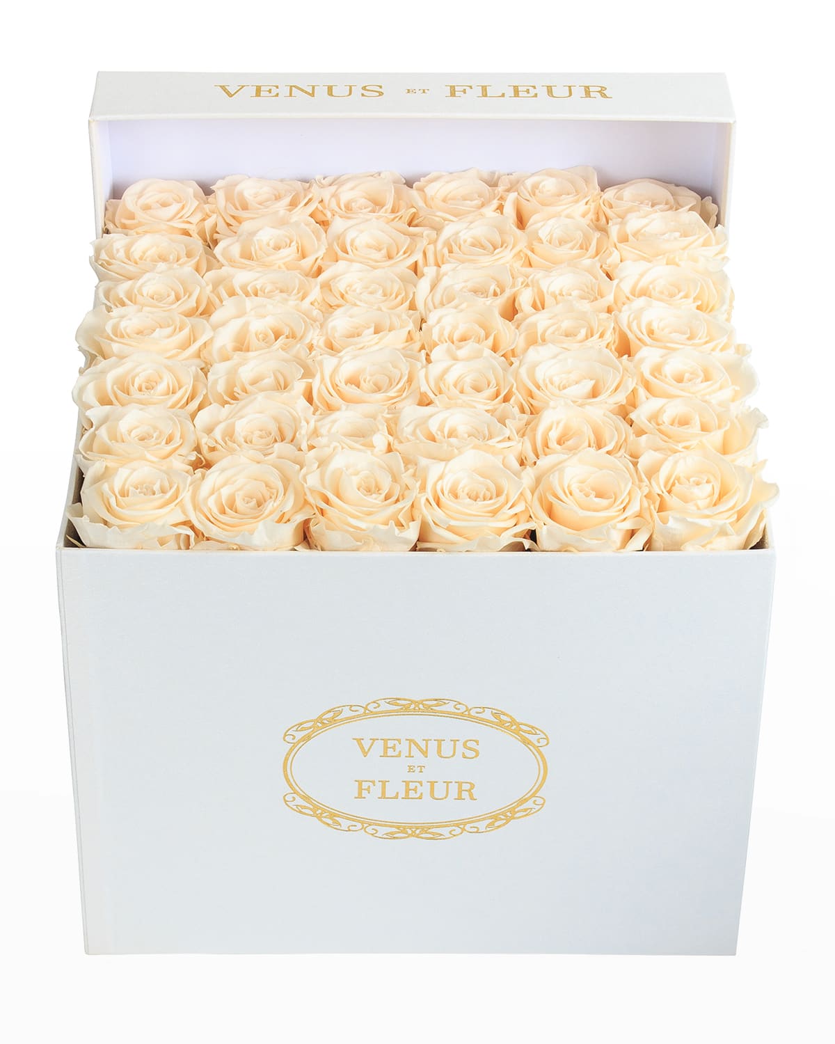 Venus ET Fleur Large Square Blush Roses Merlot Suede Bouquet | Neiman ...