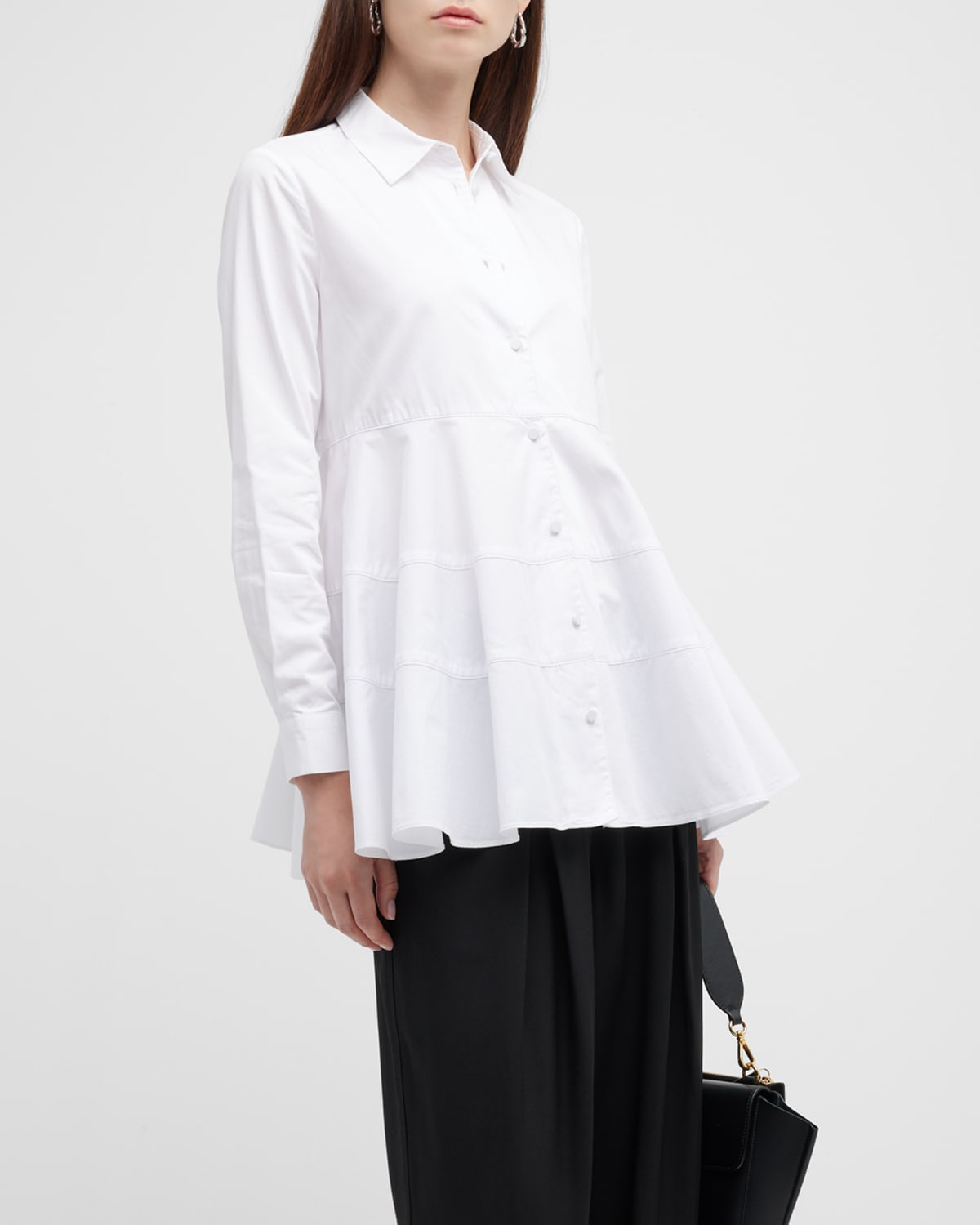 White Long Sleeves Blouse | Neiman Marcus