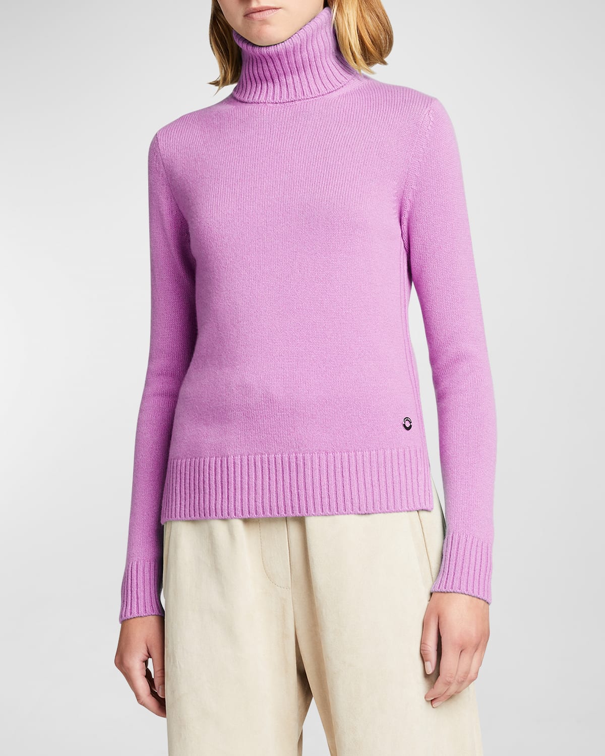 Neiman Marcus 100% Cashmere Heather Purple Crewneck Sweater Medium ...