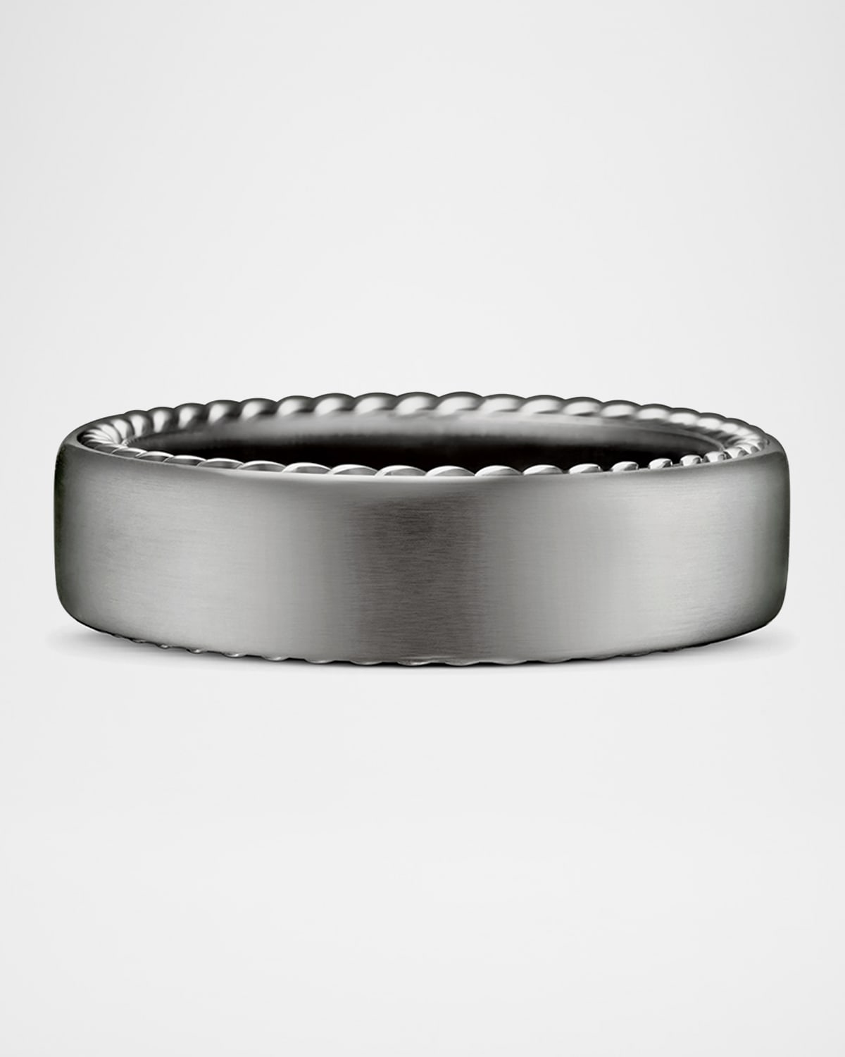 David Yurman Men's 18k Gold 8mm Faceted Band Ring with Diamonds ...