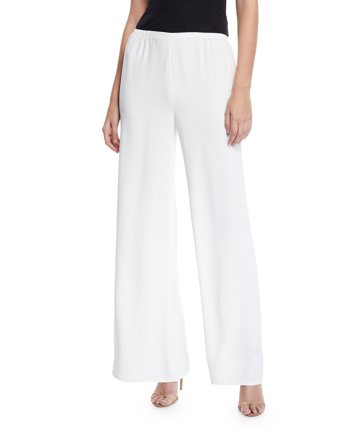 White Polyester Pants | Neiman Marcus
