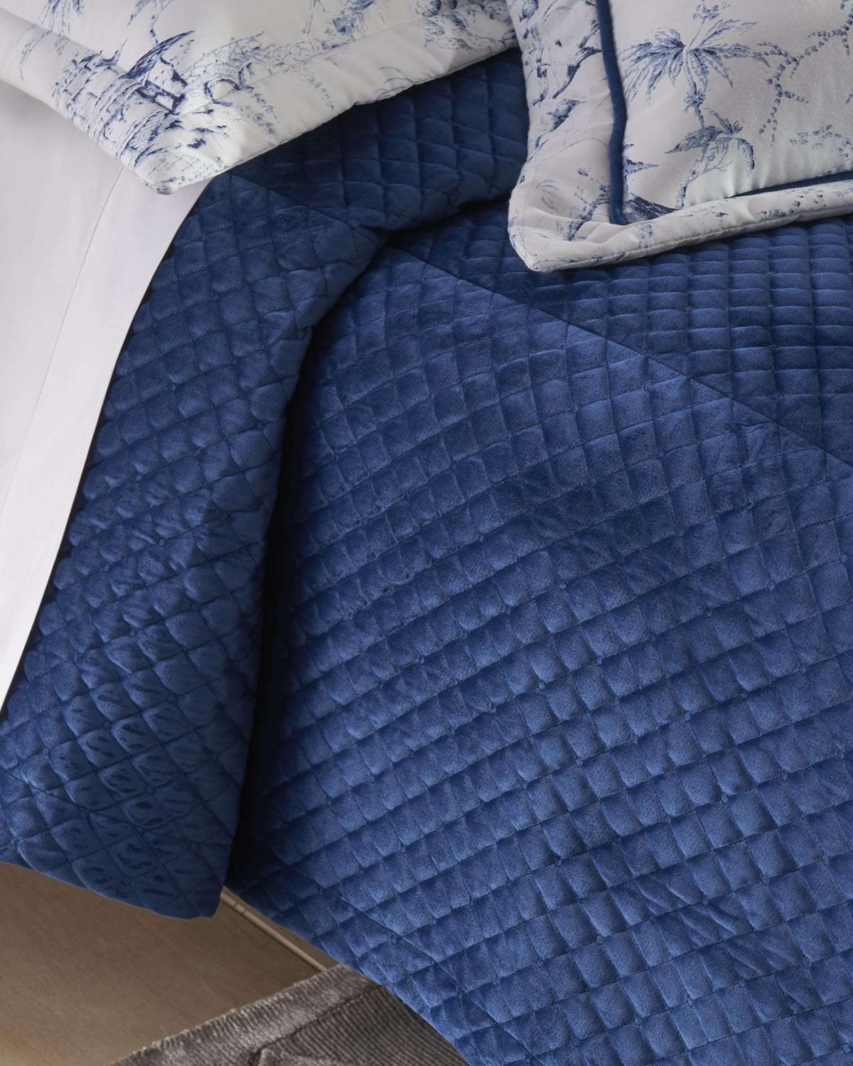 Blue Velvet Bedding | Neiman Marcus