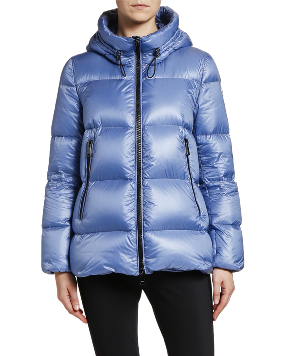 Moncler Fulig Chevron Puffer Jacket | Neiman Marcus