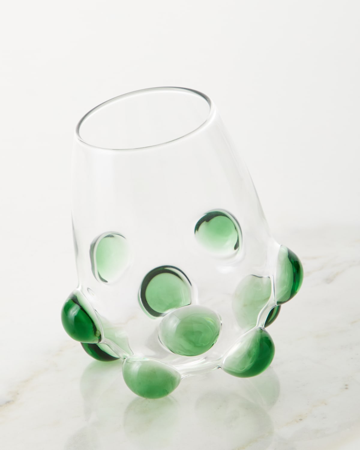 Neiman Marcus Red Heart Stemless Wine Glasses, Set of 2 | Neiman Marcus