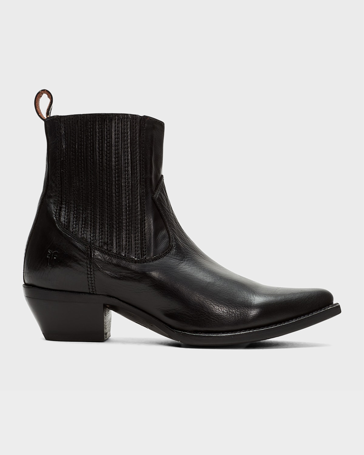 Frye Veronica Leather Zip Booties | Neiman Marcus