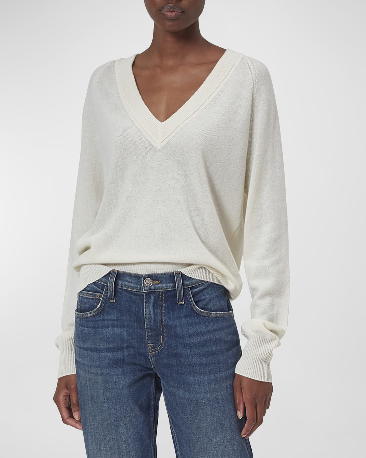 White Cashmere Sweater | Neiman Marcus