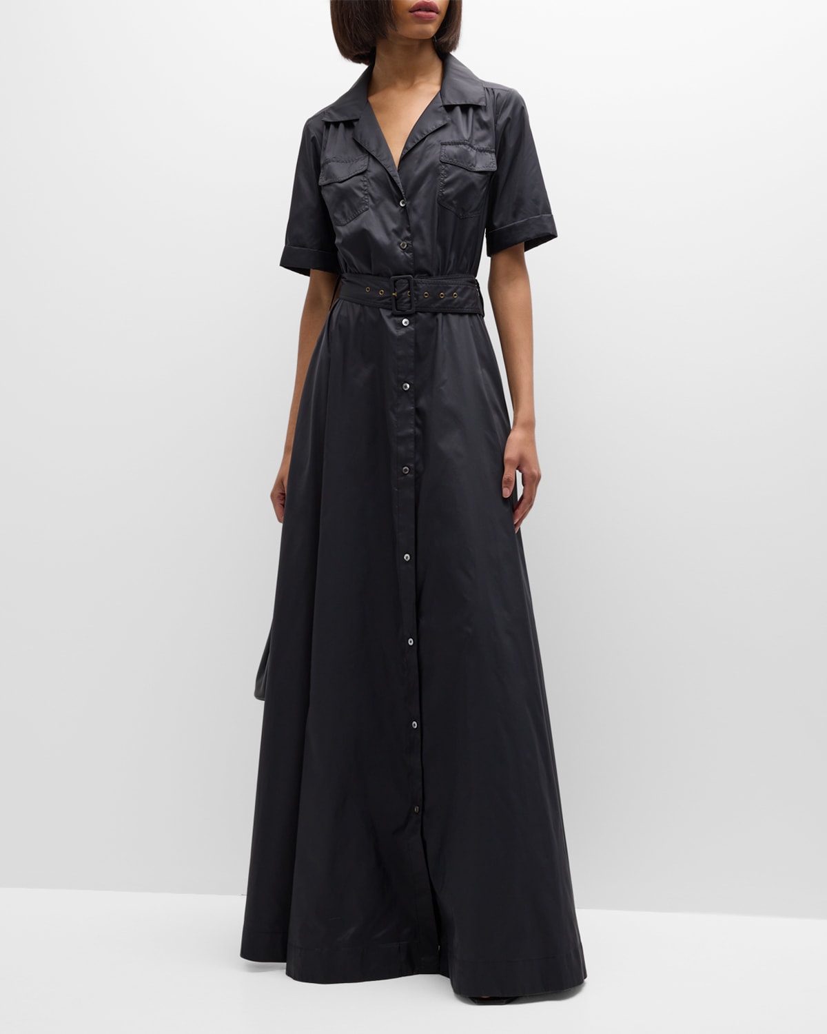 Black Belted Dress | Neiman Marcus