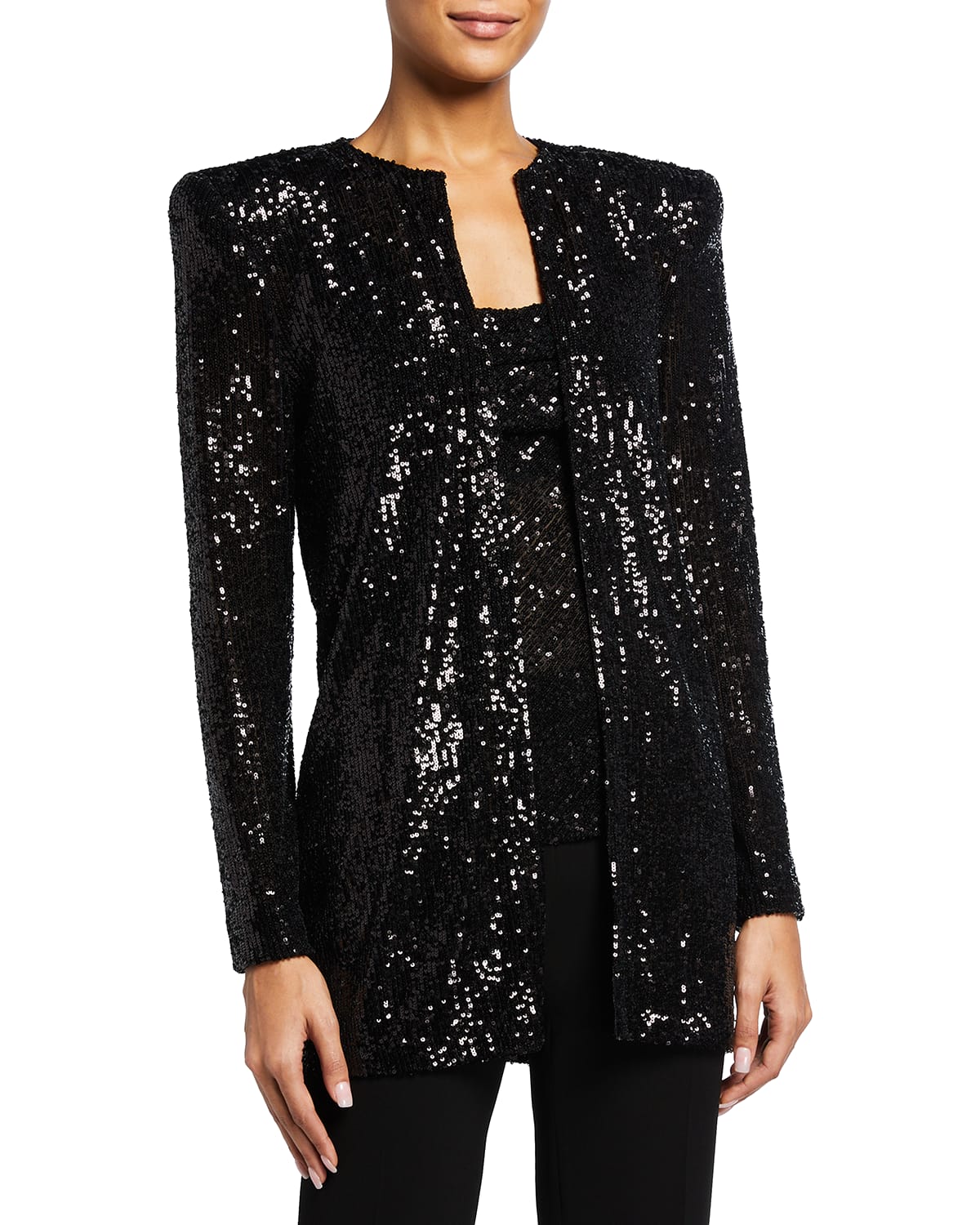 Crew Neckline Jacket | Neiman Marcus