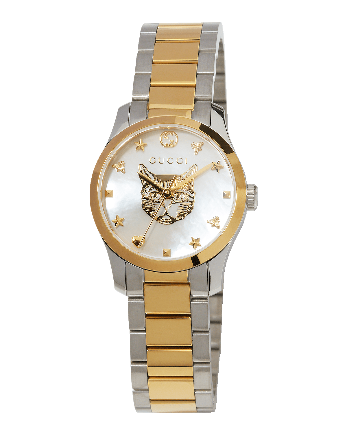 Gucci Signature Bee Automatic Bracelet Watch with Blue Lapis Dial ...