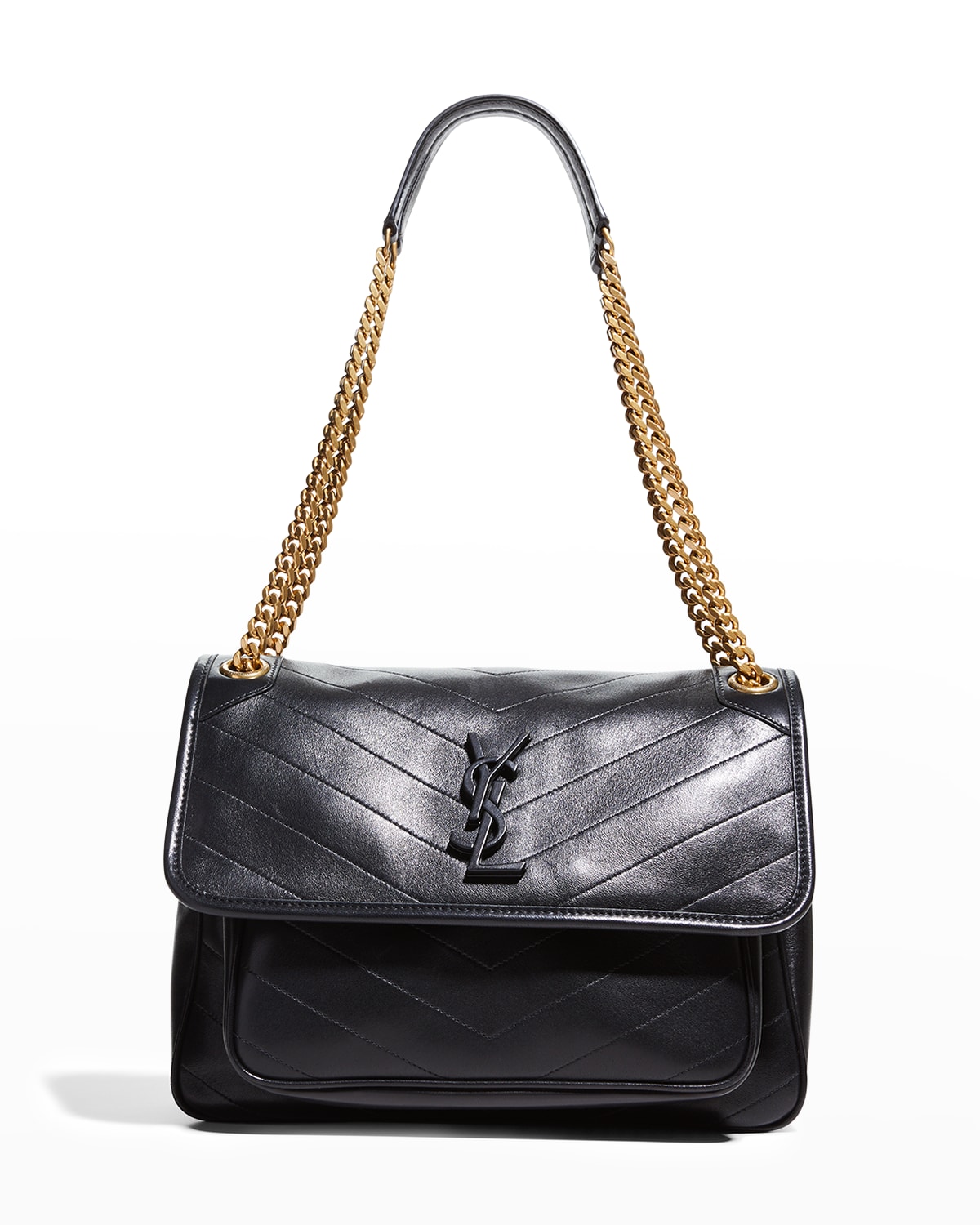 Saint Laurent Nolita Small Monogram YSL Shoulder Bag | Neiman Marcus
