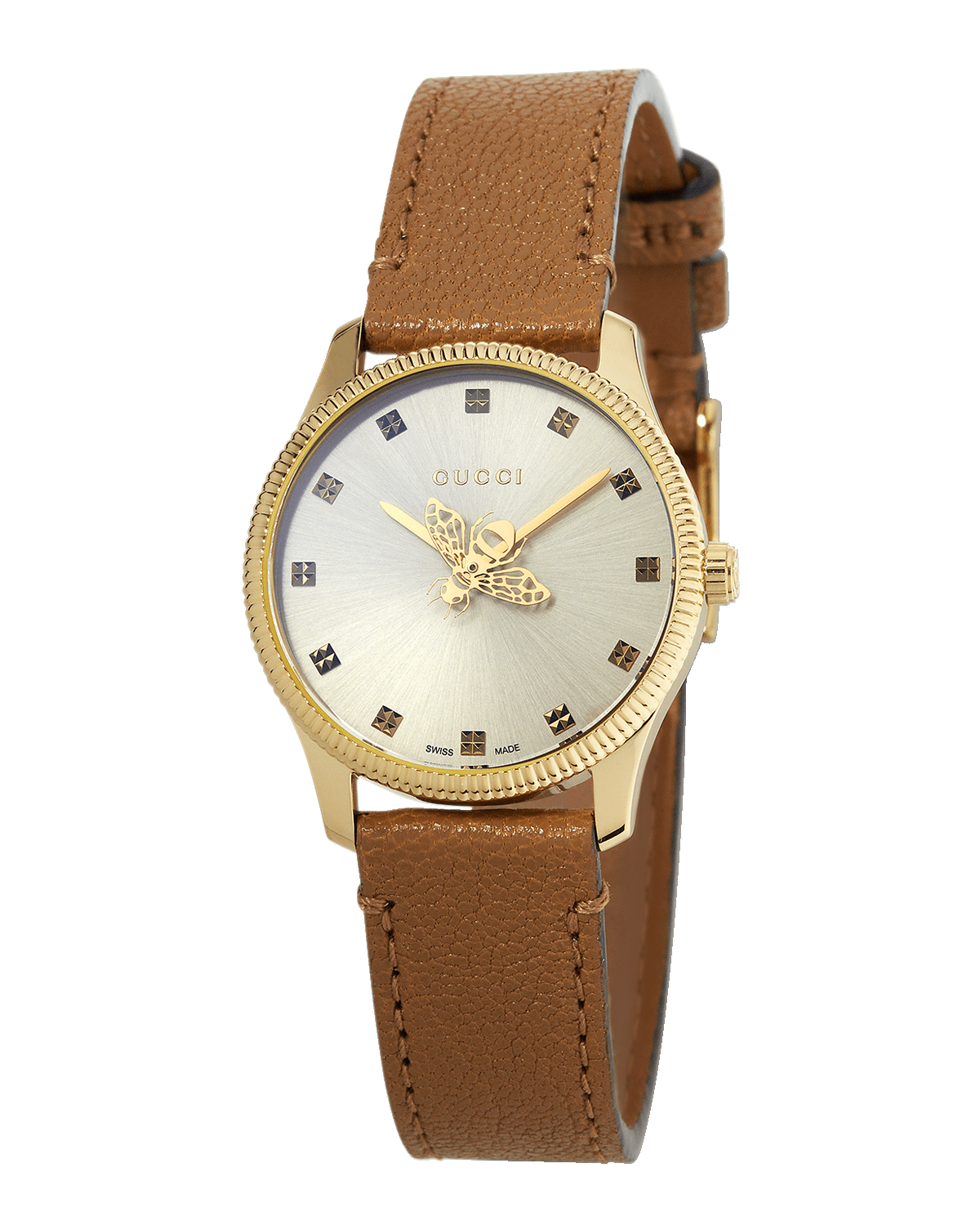 Gucci Signature Bee Automatic Bracelet Watch with Blue Lapis Dial ...