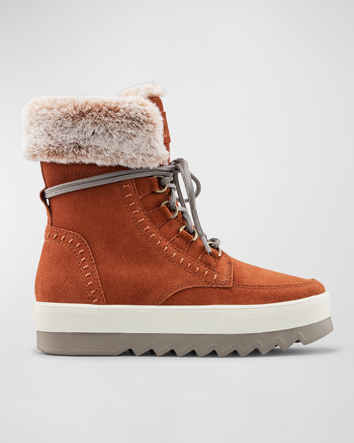 Lace Up Suede Boot | Neiman Marcus