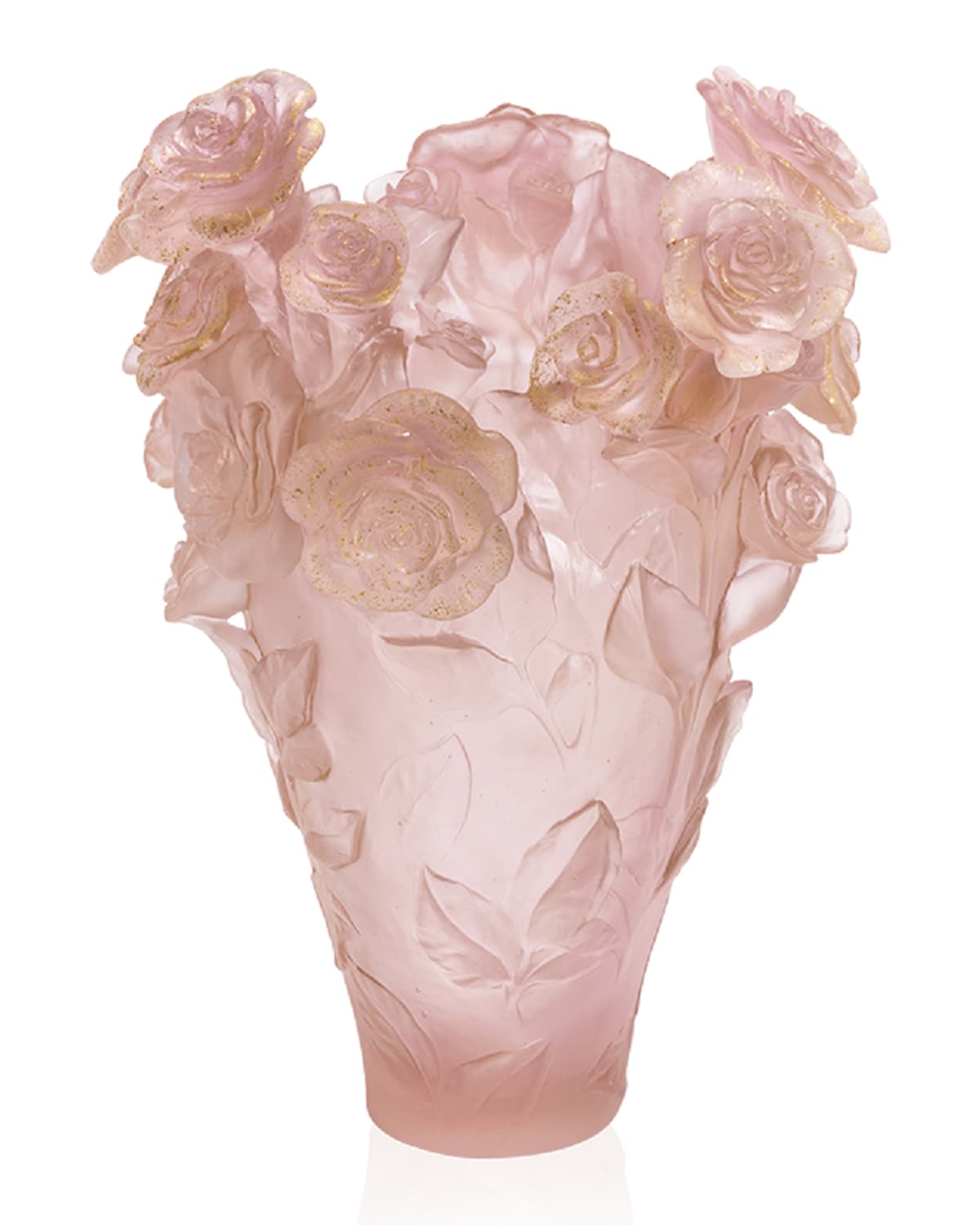 Daum Rose Passion Magnum Vase | Neiman Marcus