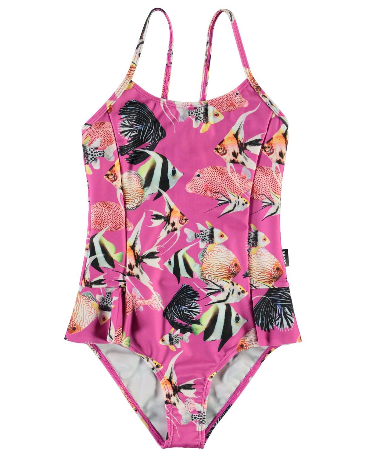 RuffleButts Girl's Floral Ruffle One-Piece Swimsuit w/ Headband, Size ...