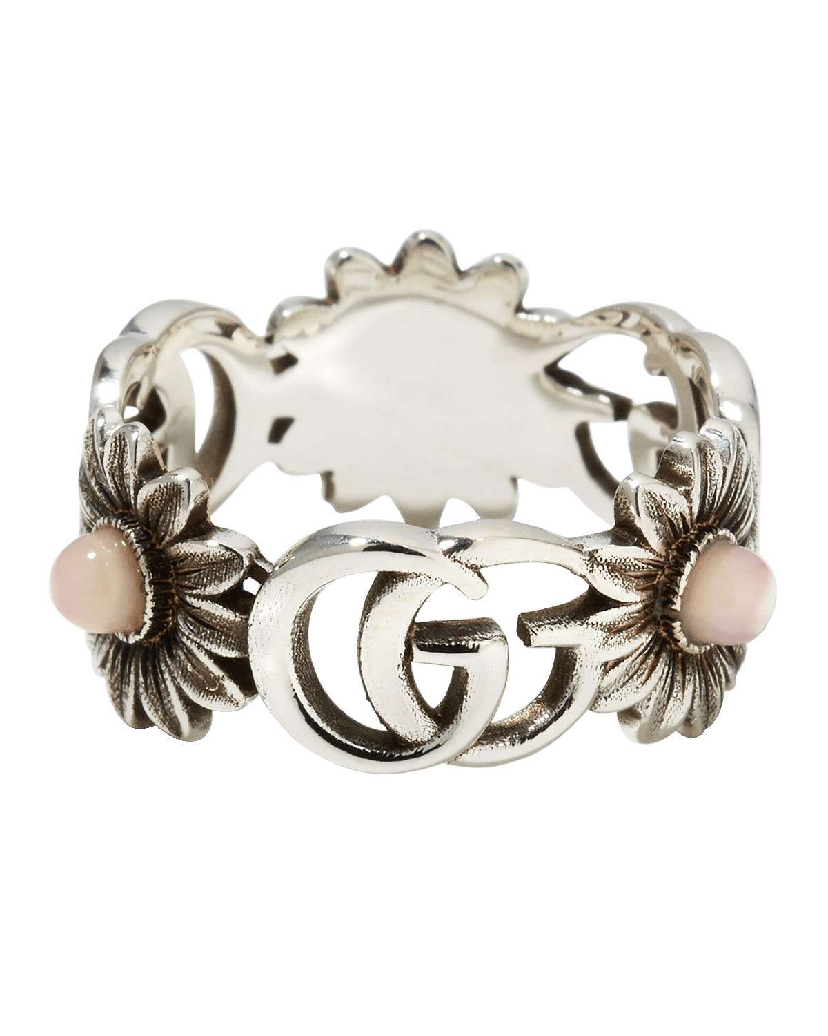 Gucci 18k Yellow Gold 13mm GG Running Ring | Neiman Marcus