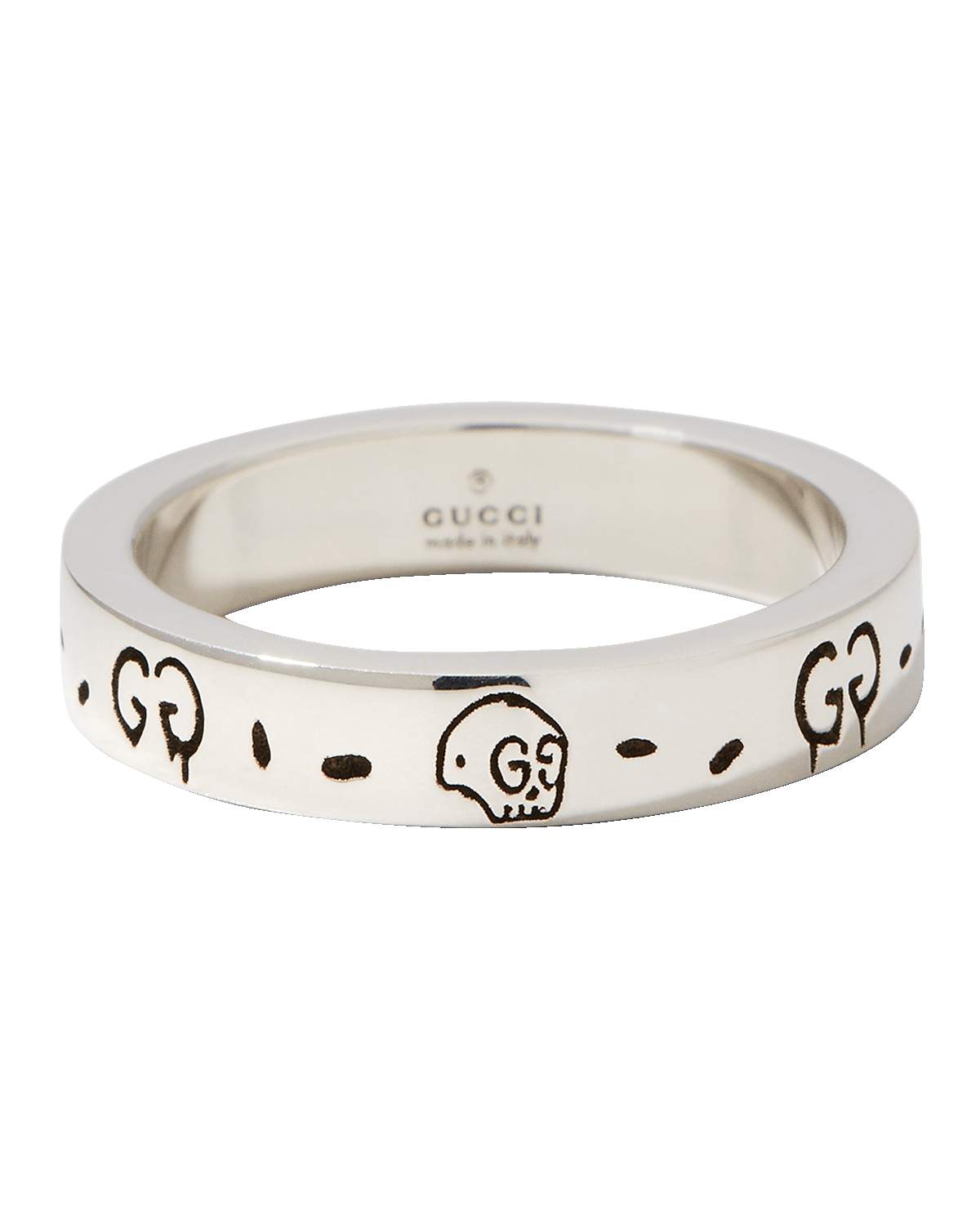 Gucci Men's Interlocking G Sterling Silver Ring | Neiman Marcus