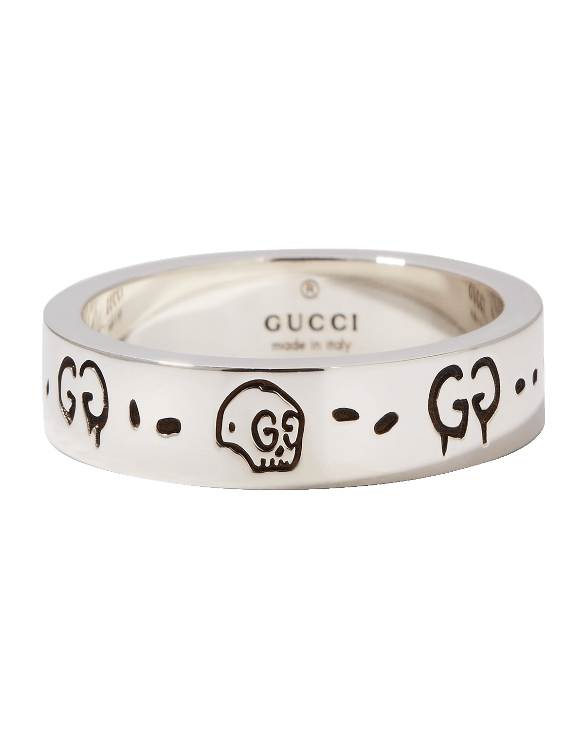 Gucci Men's Interlocking G Sterling Silver Ring | Neiman Marcus