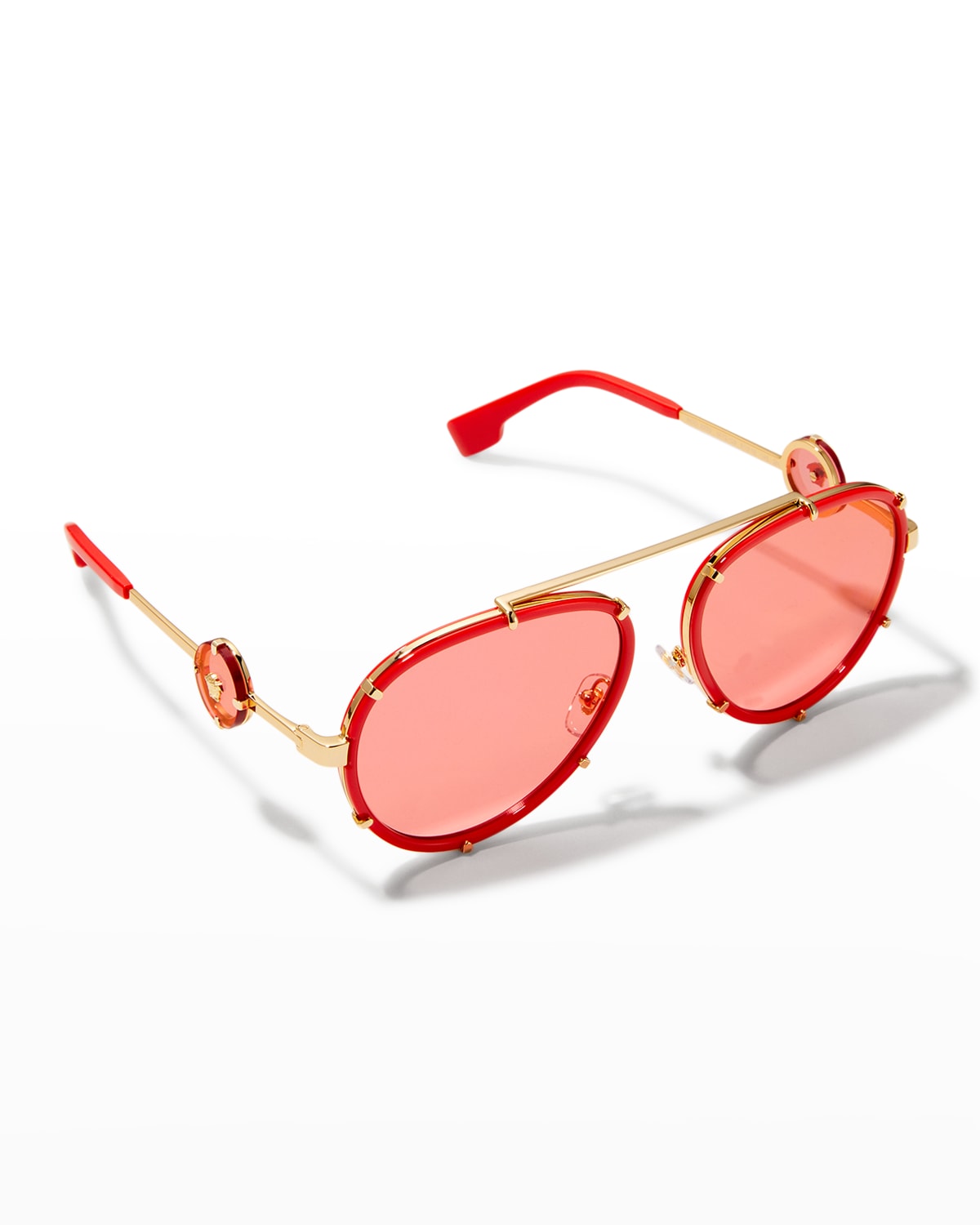 Red Aviator Sunglasses Neiman Marcus