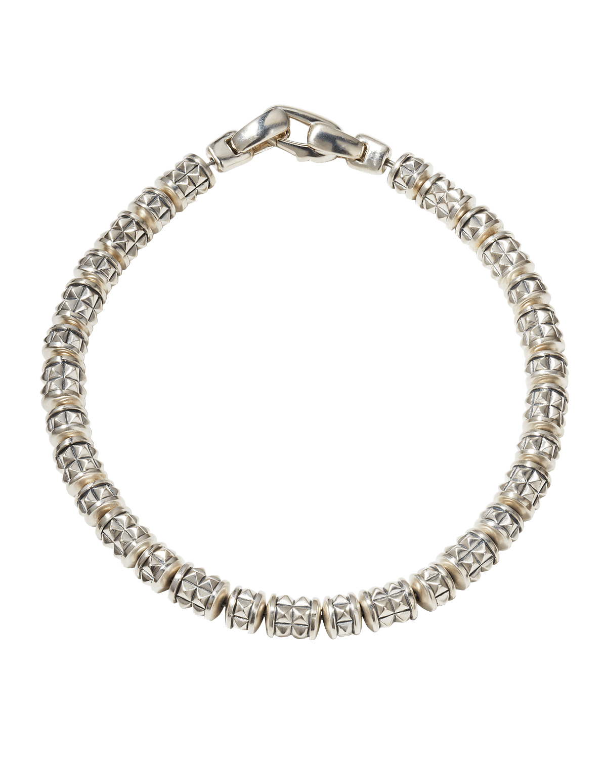 David Yurman Men's Box Chain Bracelet in Darkened Silver, 5mm, Size M ...