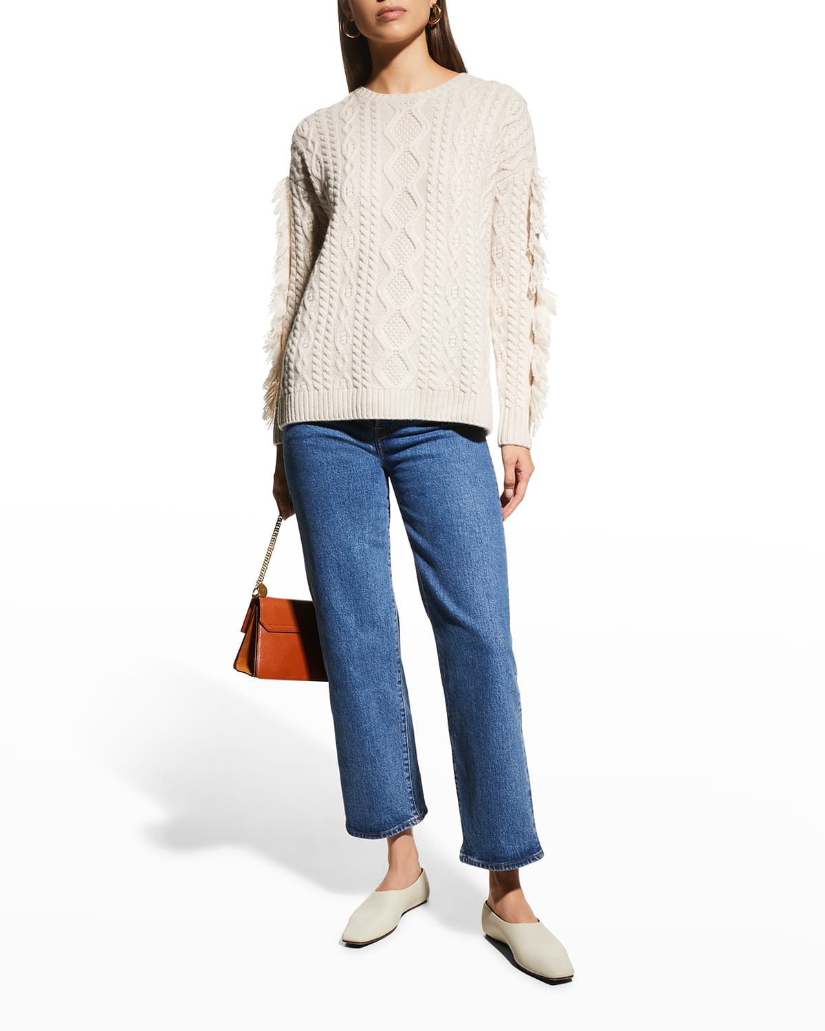 White Cashmere Sweater | Neiman Marcus