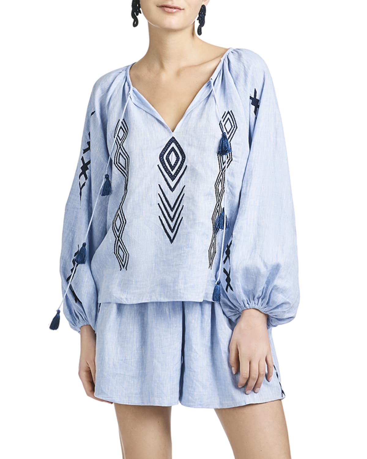 Womens Embroidered Top | Neiman Marcus