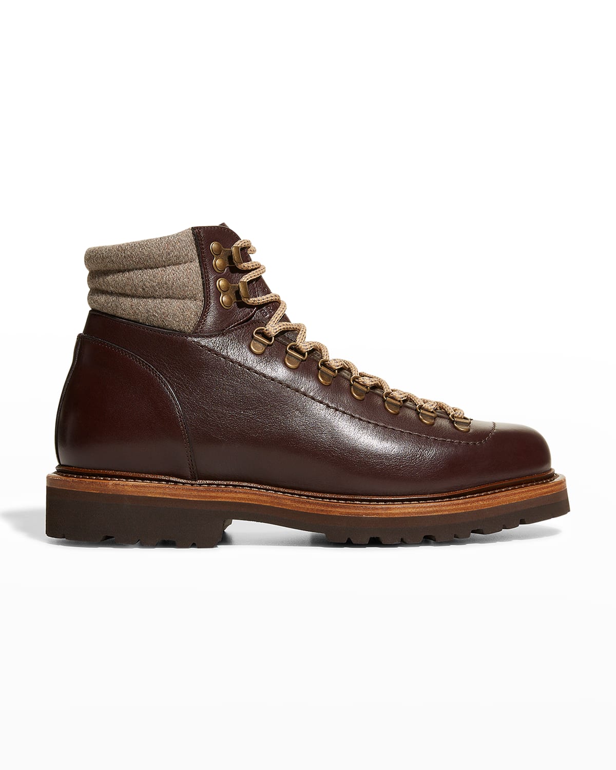 Stefano Ricci Men's Embossed Leather Hiking Boots | Neiman Marcus