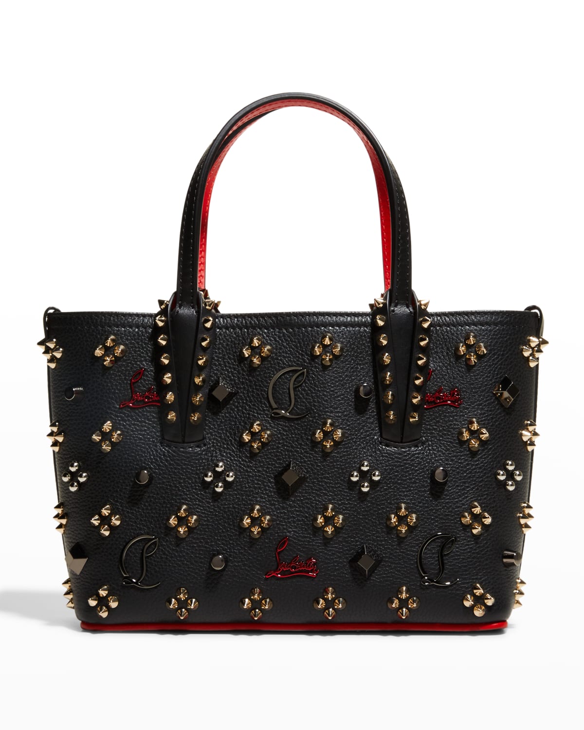 Christian Louboutin Cabata Mini Patent East-West Tote Bag | Neiman Marcus