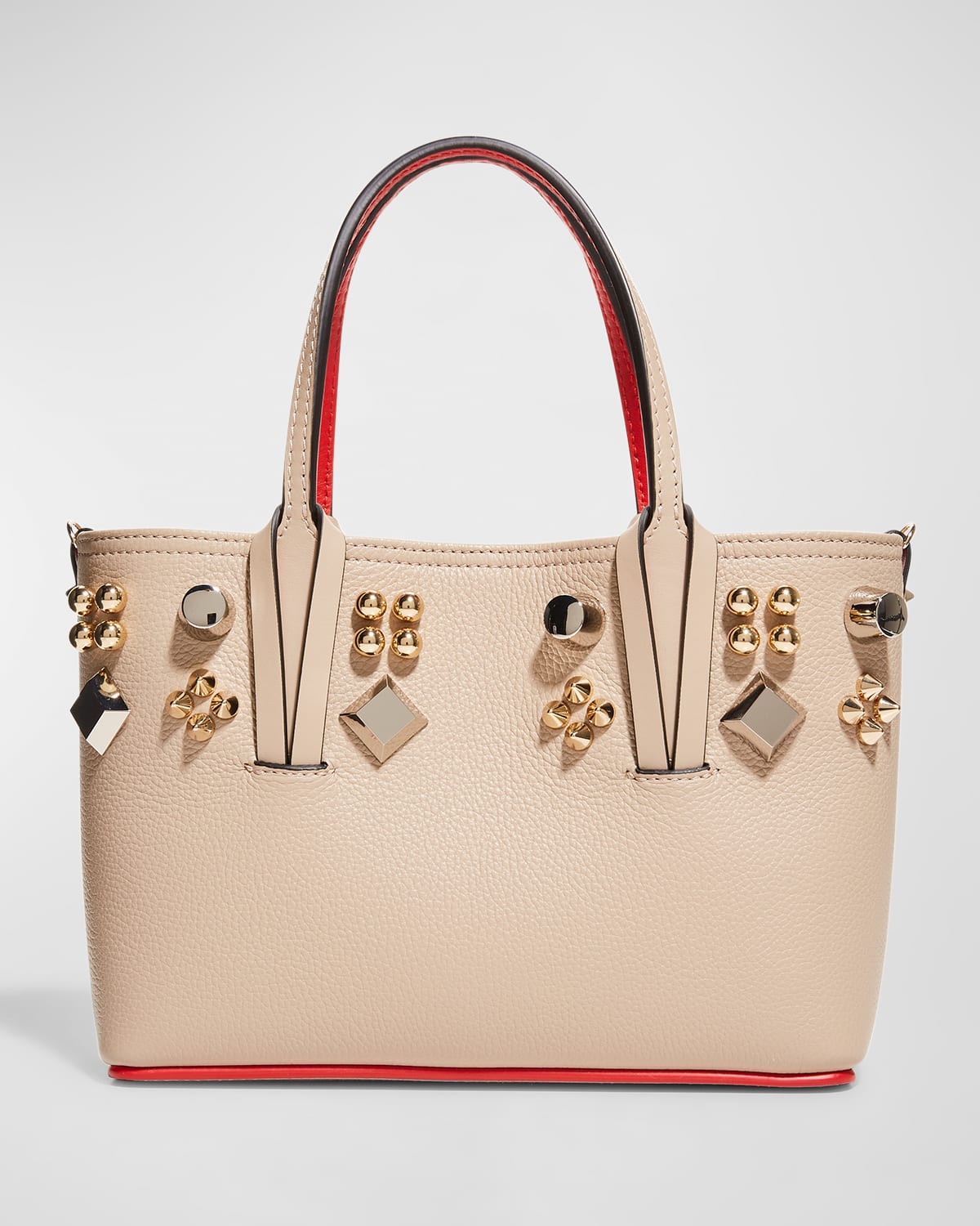 Christian Louboutin Cabata Mini Patent East-West Tote Bag | Neiman Marcus
