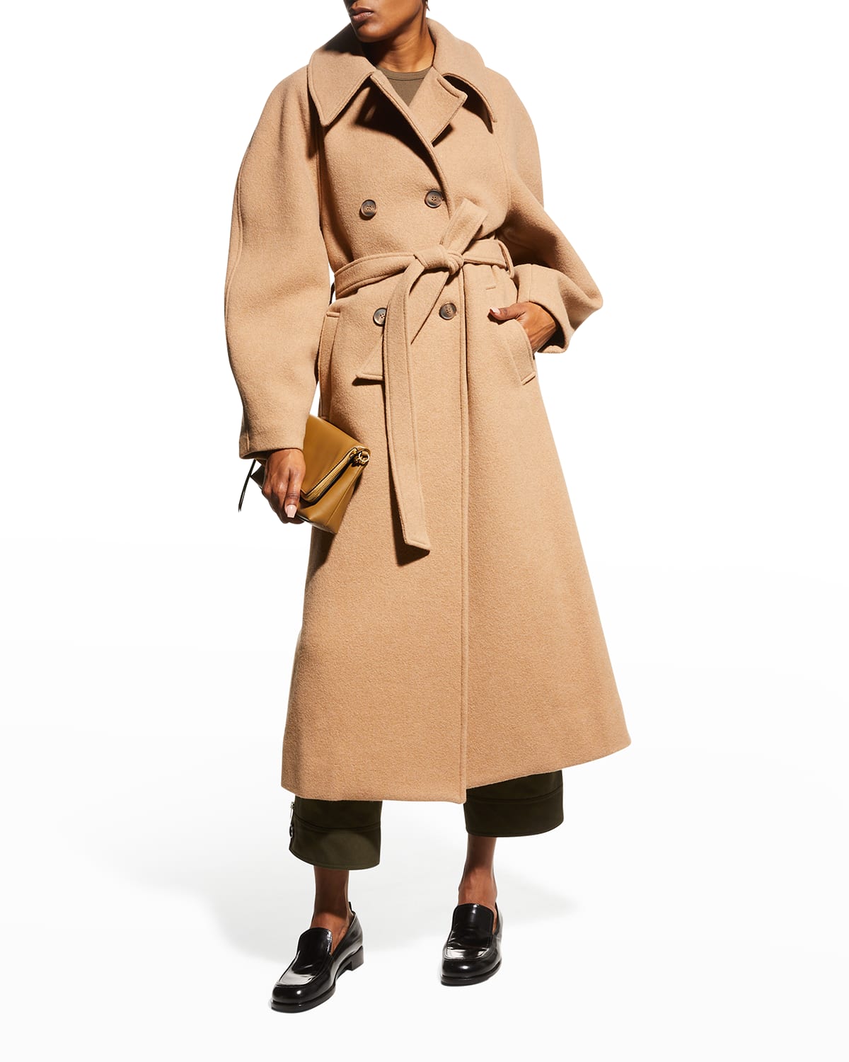 Rohe Ruby Wool-cashmere Trench Coat In Camel | ModeSens