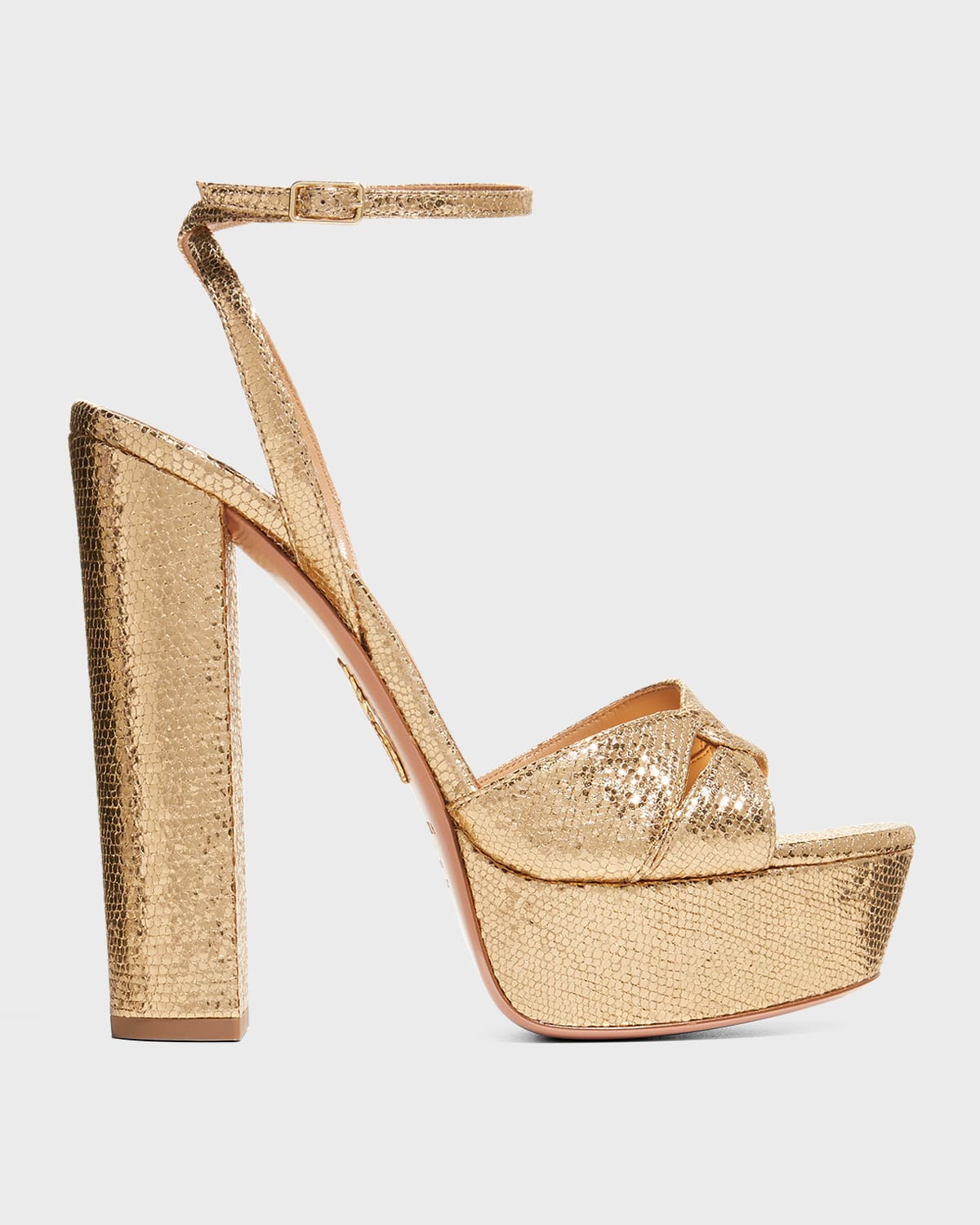 Gold Platform Sandal | Neiman Marcus