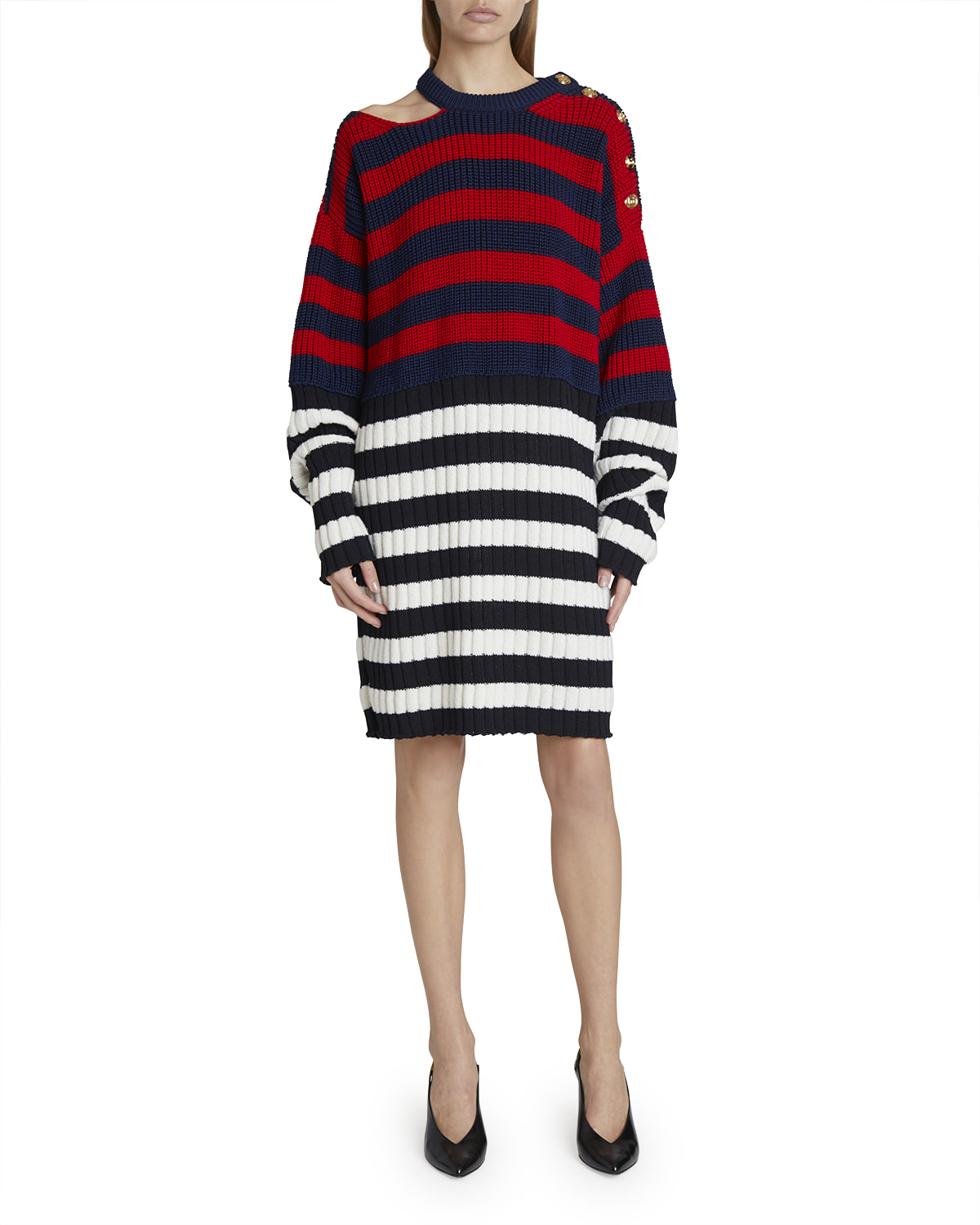 Red Wool Dress | Neiman Marcus